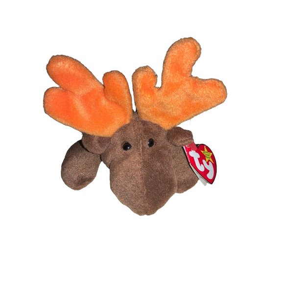 Ty | Toys | Ty Beanie Baby Chocolate The Moose Plush | Poshmark